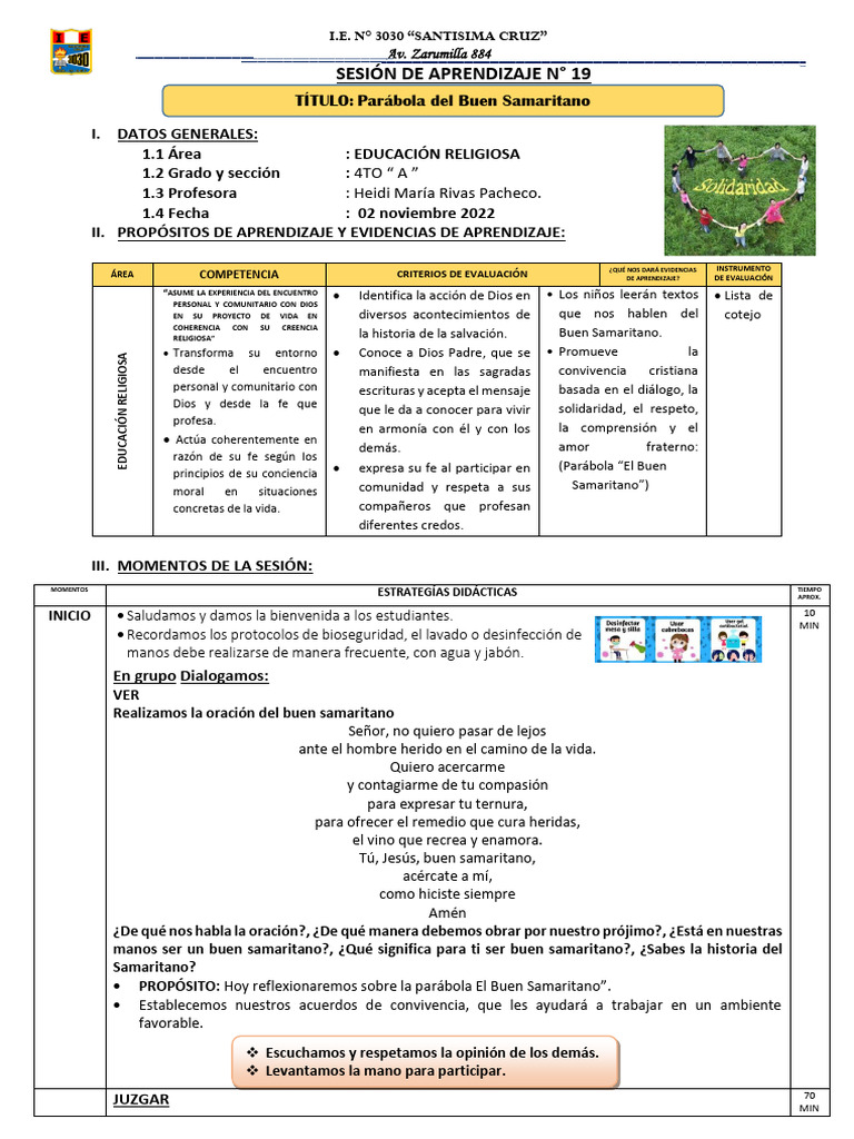 Ses. 19 Religión 02 Noviembre | PDF