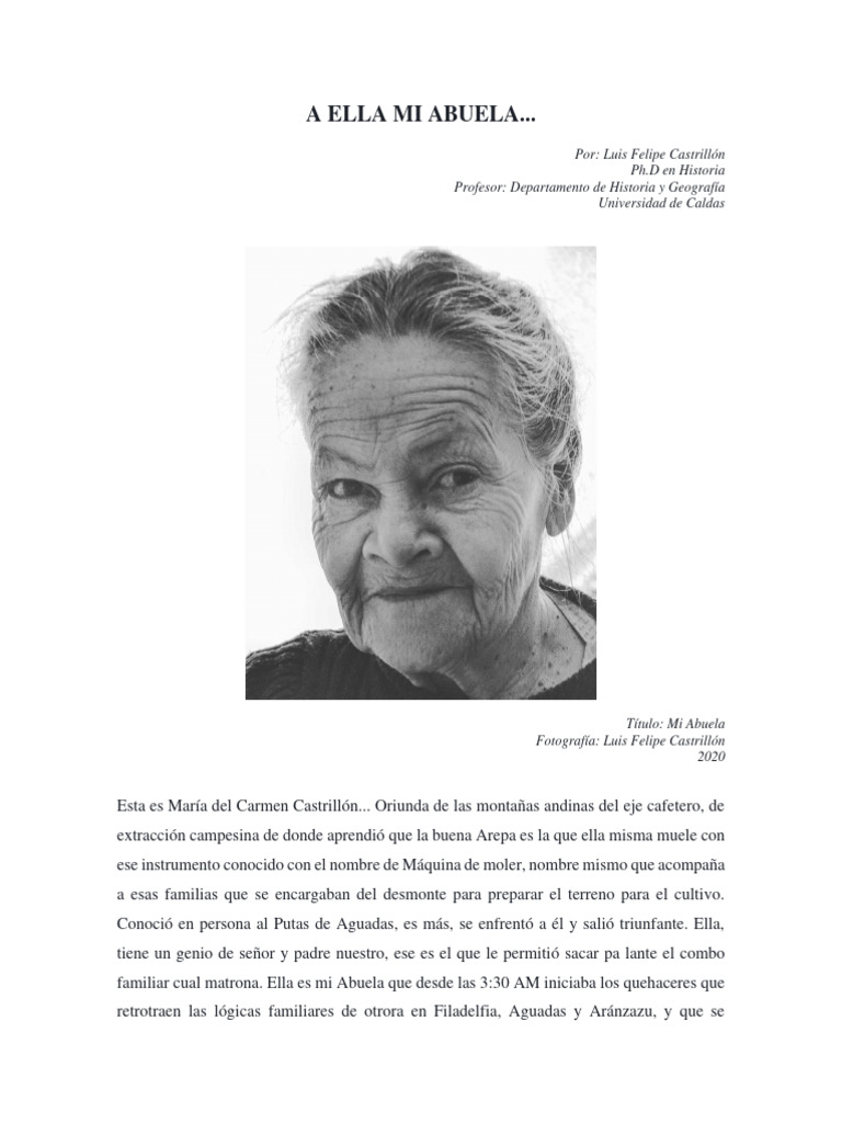 A Ella Mi Abuela | PDF