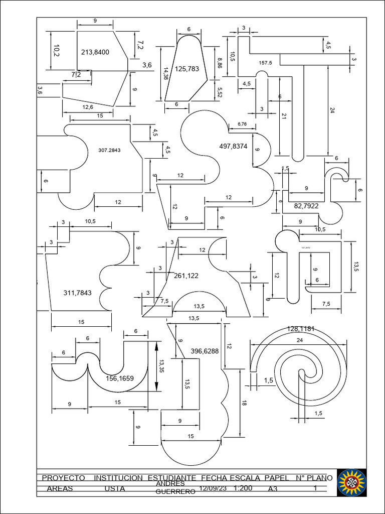 Figuras Geometricas Autocad | PDF