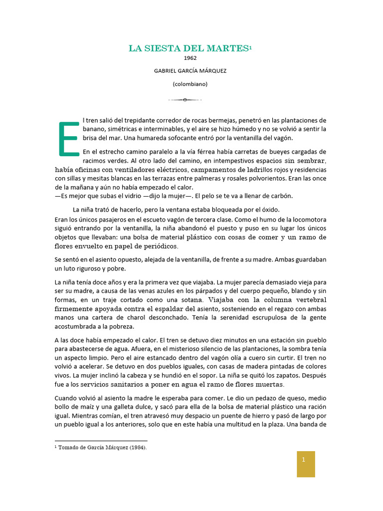 La Siesta Del Martes | PDF