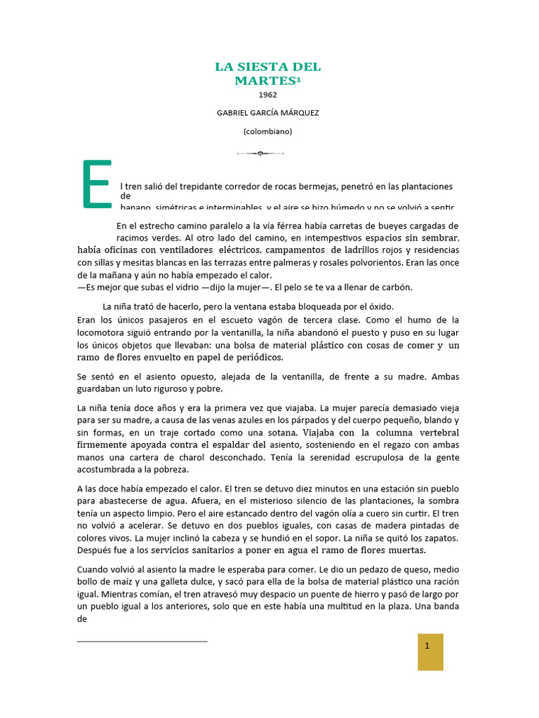 La Siesta Del Martes | PDF