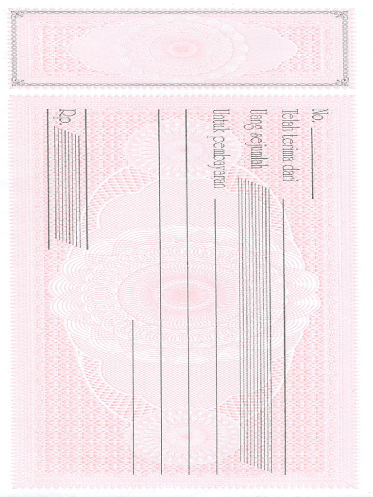 Kwitansi Pasar Sedang | PDF