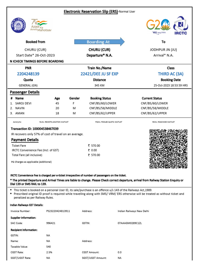 22421/dee Ju SF Exp Third Ac (3A) | PDF | Identity Document | Government