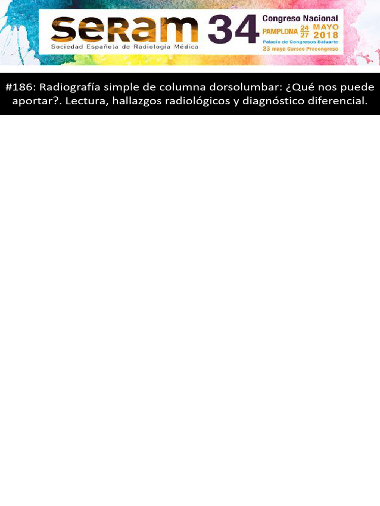 RX SIMPLE DE COLUMNA DORSOLUMBAR | PDF | La columna vertebral | Sistema musculoesquelético