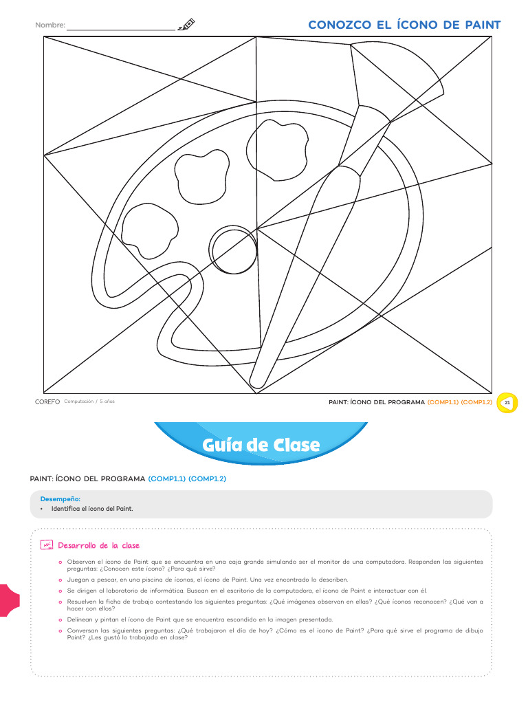 Conozco El Ícono de Paint: Nombre | PDF | Dibujo | Software