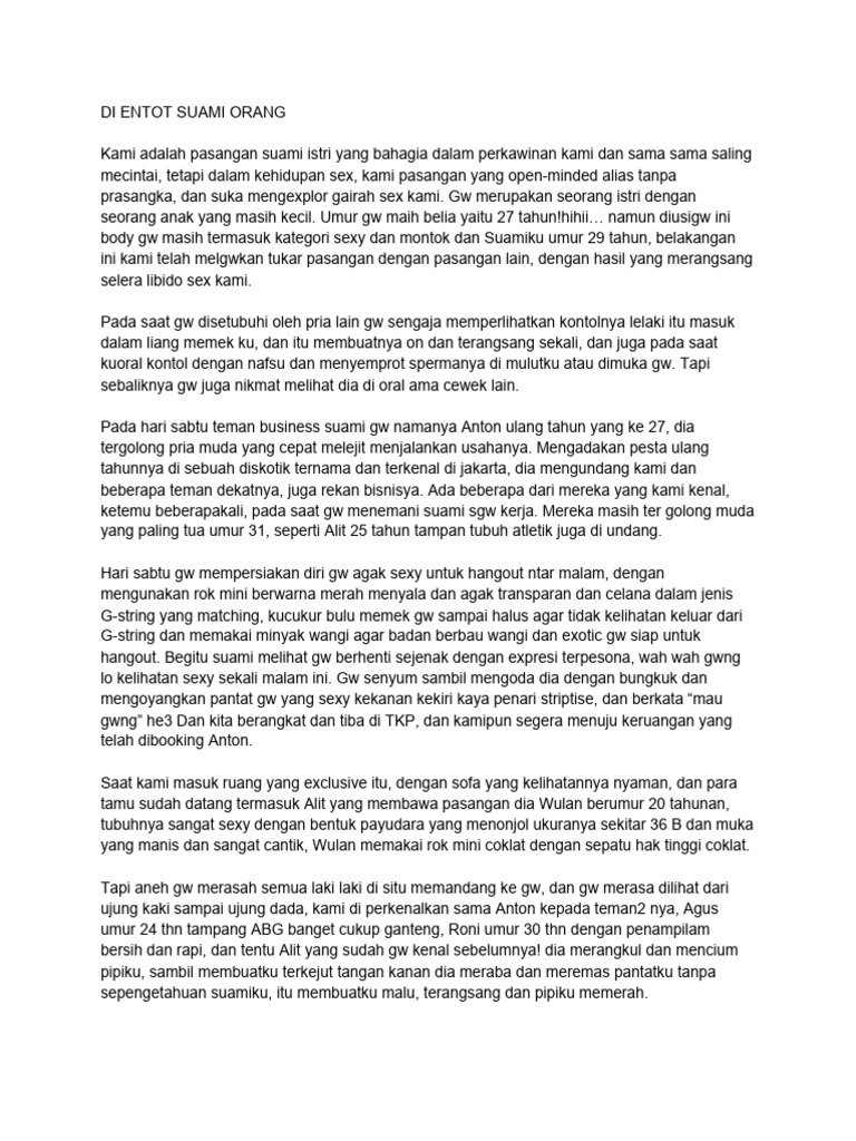Di Entot Suami Orang | PDF