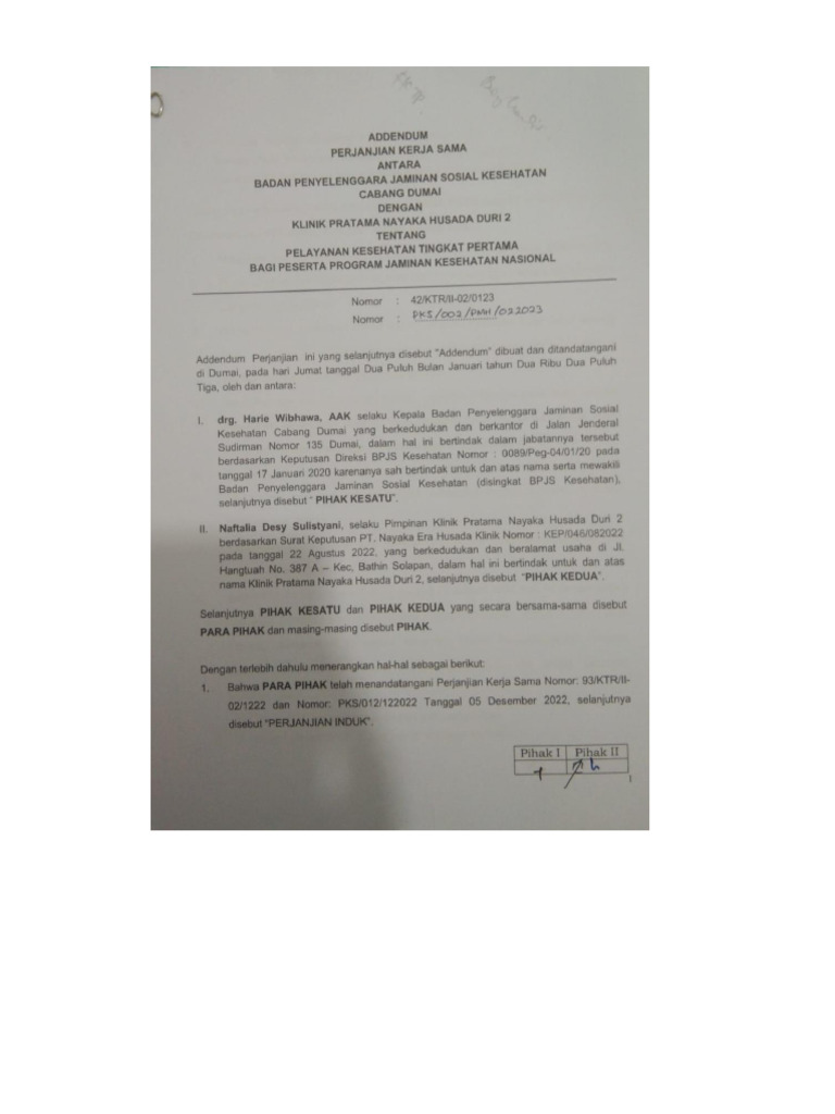 Mou BPJS Kesehatan | PDF