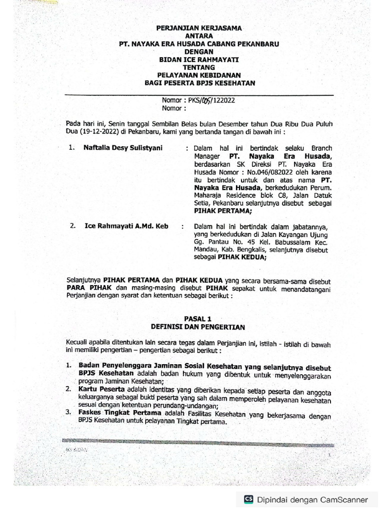 MOU Bidan Jejaring Imunisasi Dan Persalinan | PDF