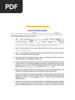 Vehicle Transfer Affidavit Template | PDF