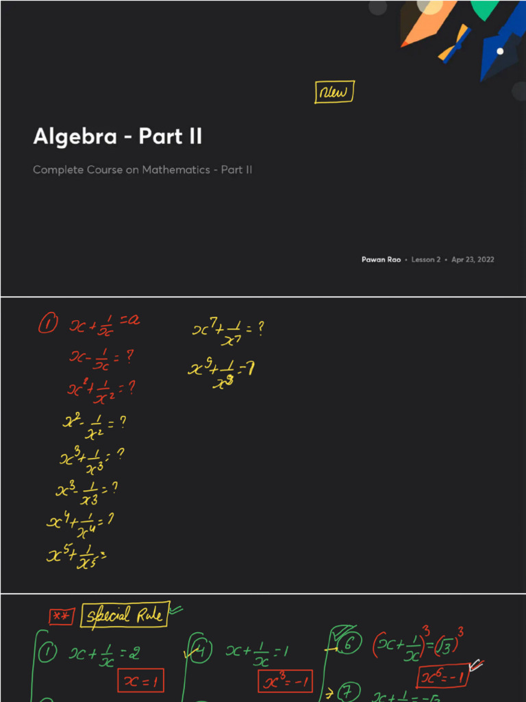 Algebra__Part_II_with_anno | PDF