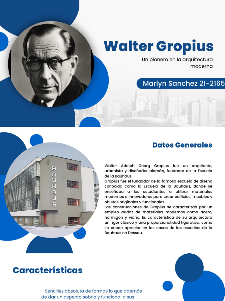 Walter Gropius | PDF | Diseño
