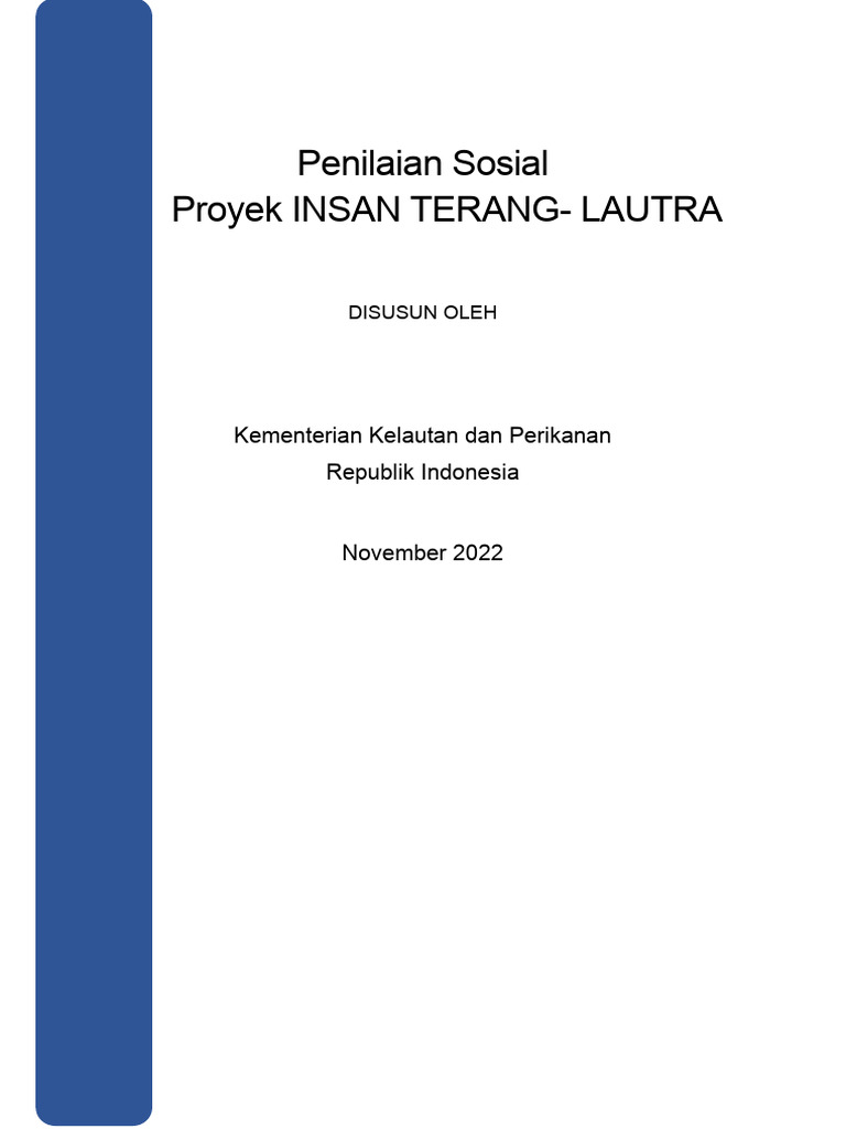 12.02 Penilaian Sosial - LAUTRA - Indonesia | PDF