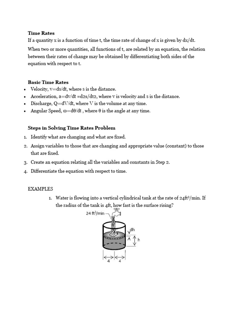 Understanding Time Rates of Change | PDF