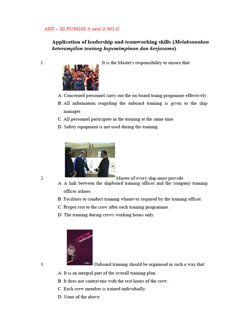 Ant Iii F3 Sesi 2 No C Application Of Leadership Pdf Leadership