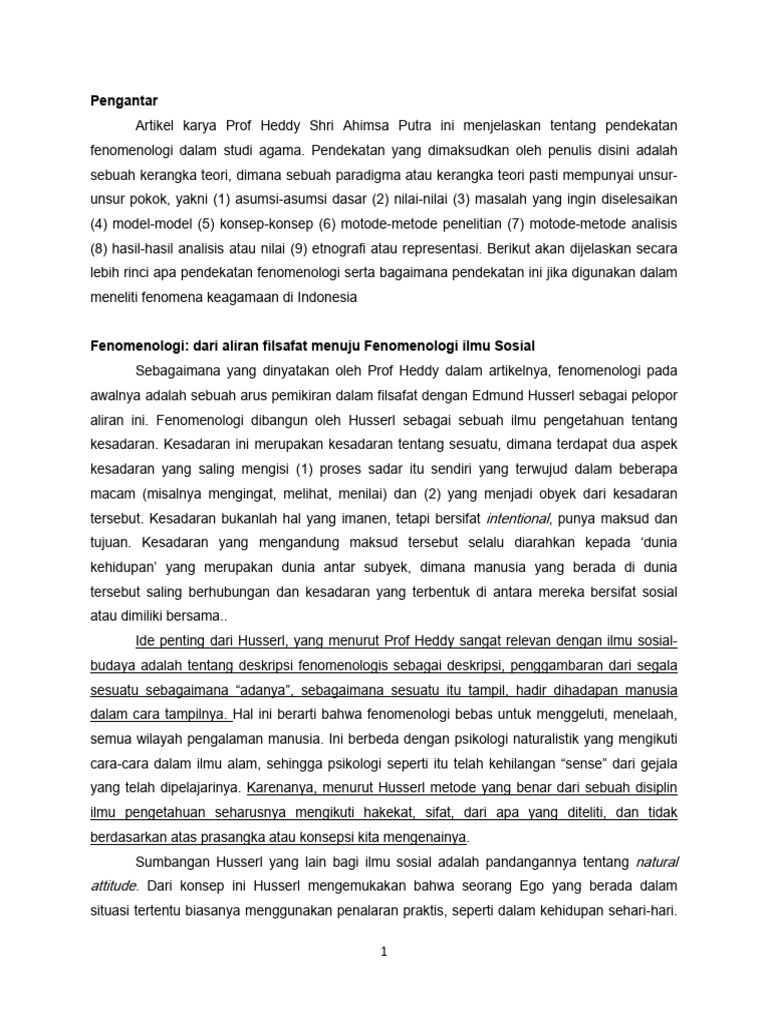 Memahami Fenomena Agama | PDF