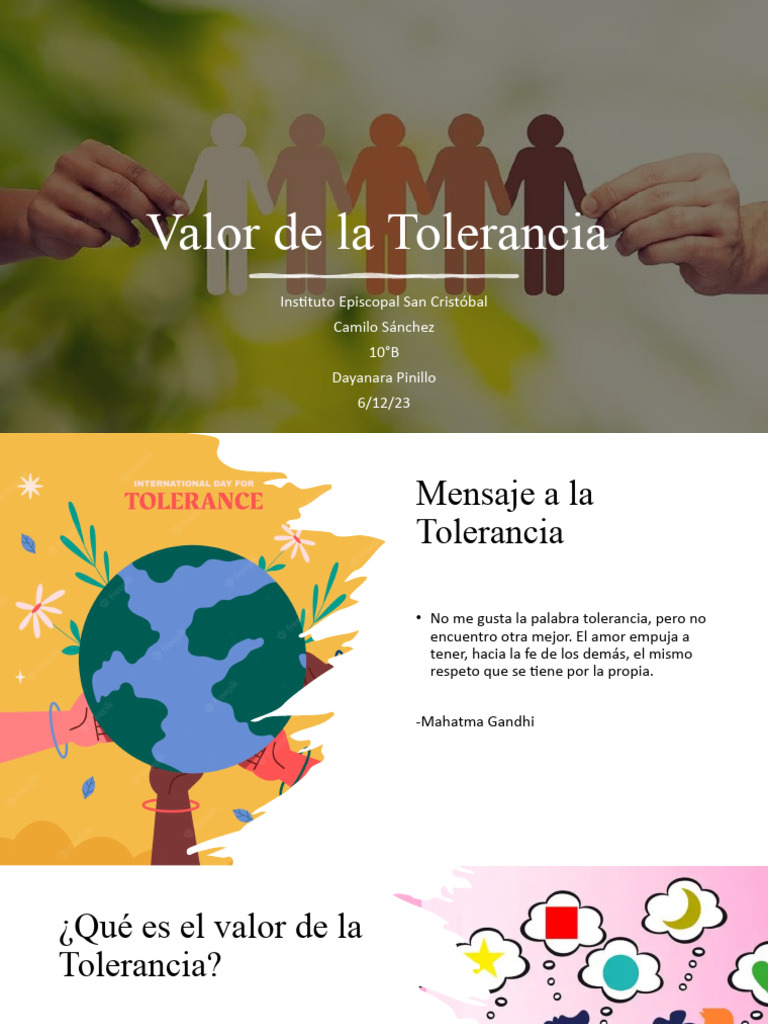 El Valor de La Tolerancia | PDF