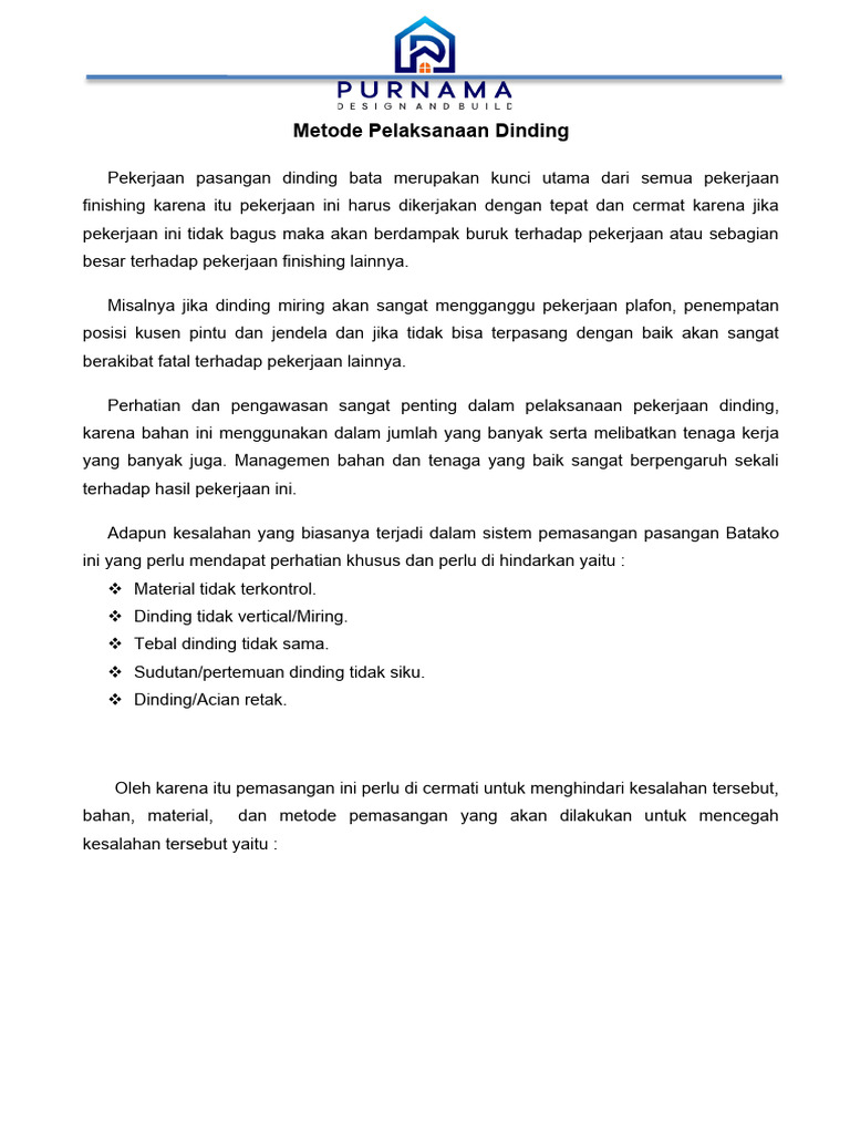 Metode Pasangan Dinding | PDF | Griya & Taman | Sains & Matematika