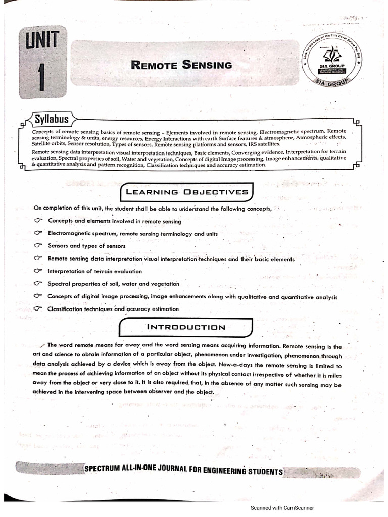 RS & Gis | PDF