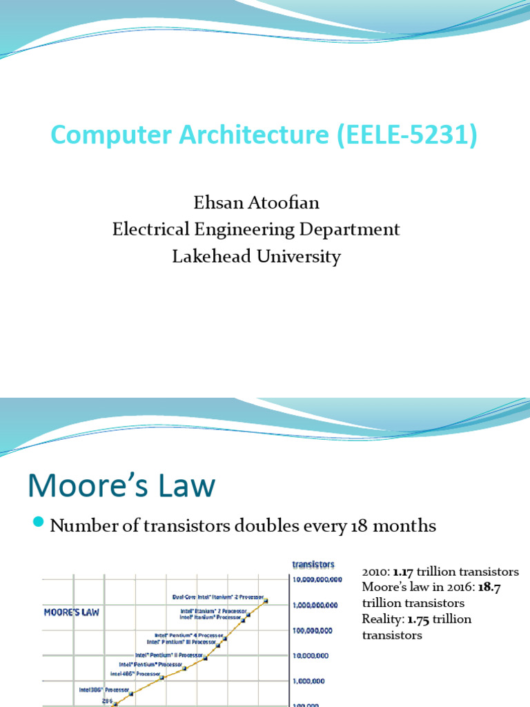 Lecture1 E5231 | PDF | Computer Architecture | Central Processing Unit