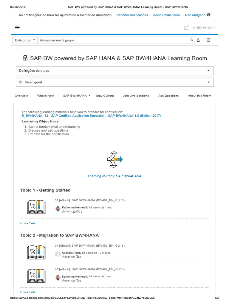 SAP BW Powered by SAP HANA & SAP BW - 4HANA Learning Room - SAP BW ...