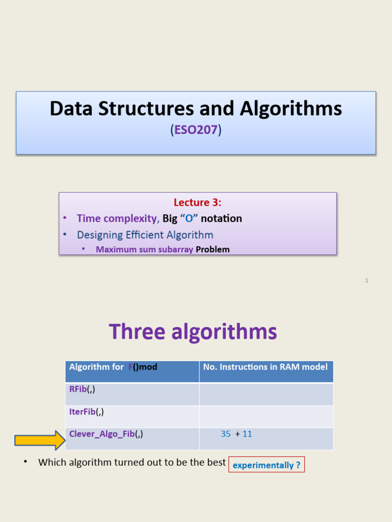 Lec03-TimeComplexityBigONotation MaximumSumSubarray | PDF | Time ... Lec03-TimeComplexityBigONotation MaximumSumSubarray | PDF | Time ...