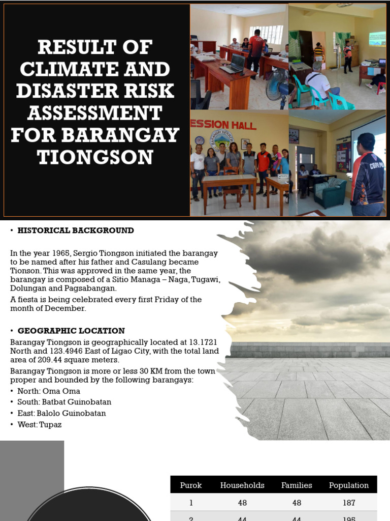 Climate Risk Assessment for Barangay Tiongson | PDF | Precipitation ...