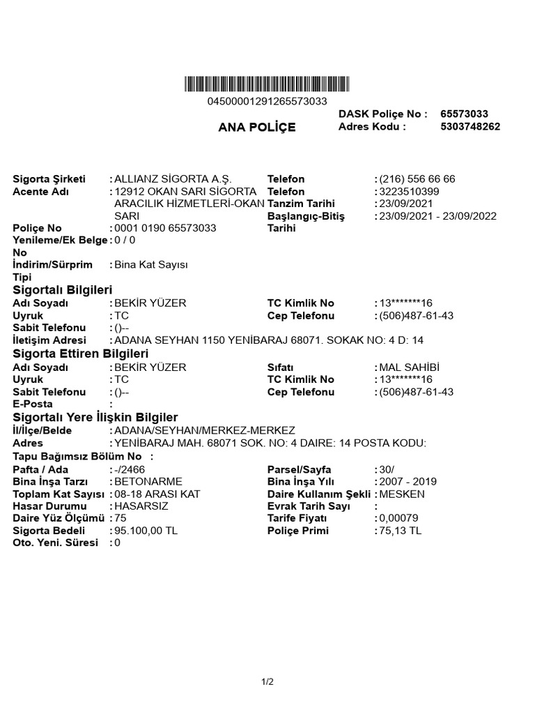 Beki̇r Yüzer Dasl | PDF