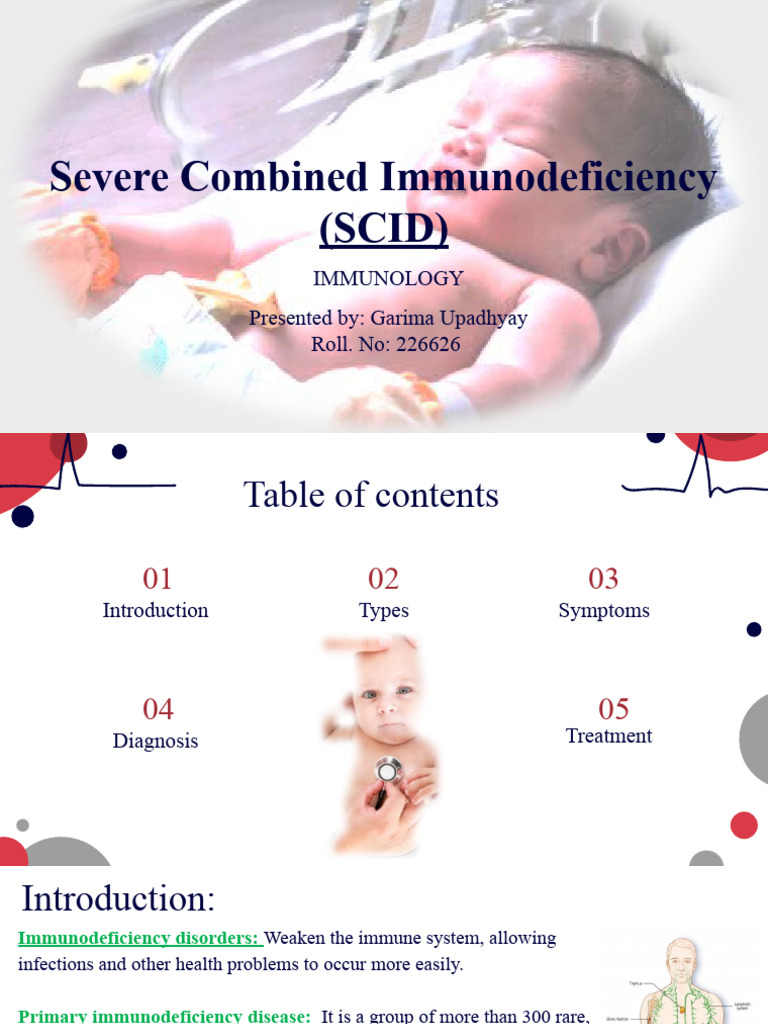 SCID | PDF | Immunodeficiency | Diseases And Disorders