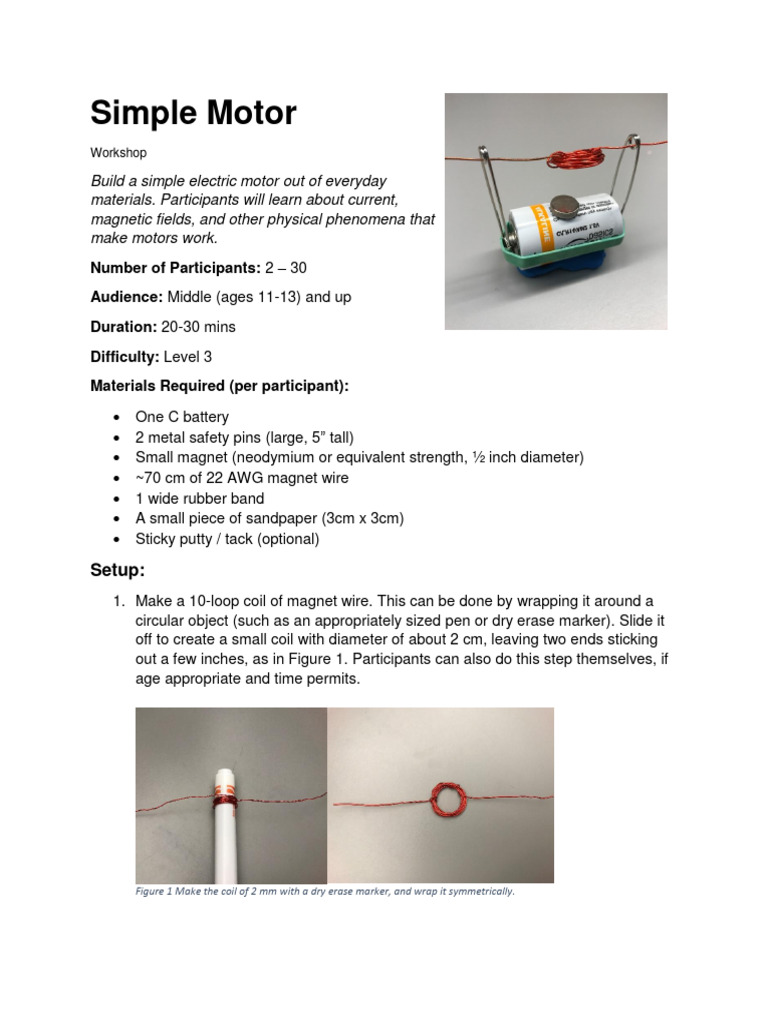 Sps Demo Simple Motor | PDF | Inductor | Electric Motor
