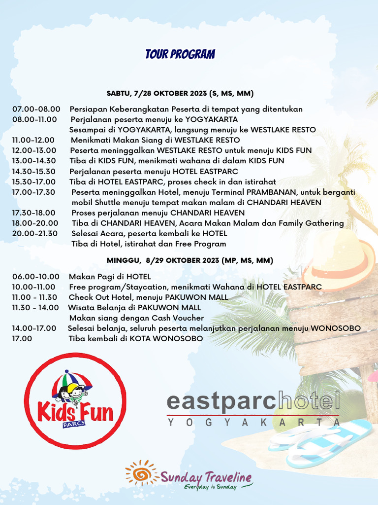 Rundown Acara Piknik Yogyakarta | PDF | Memasak, Makanan, & Anggur ...