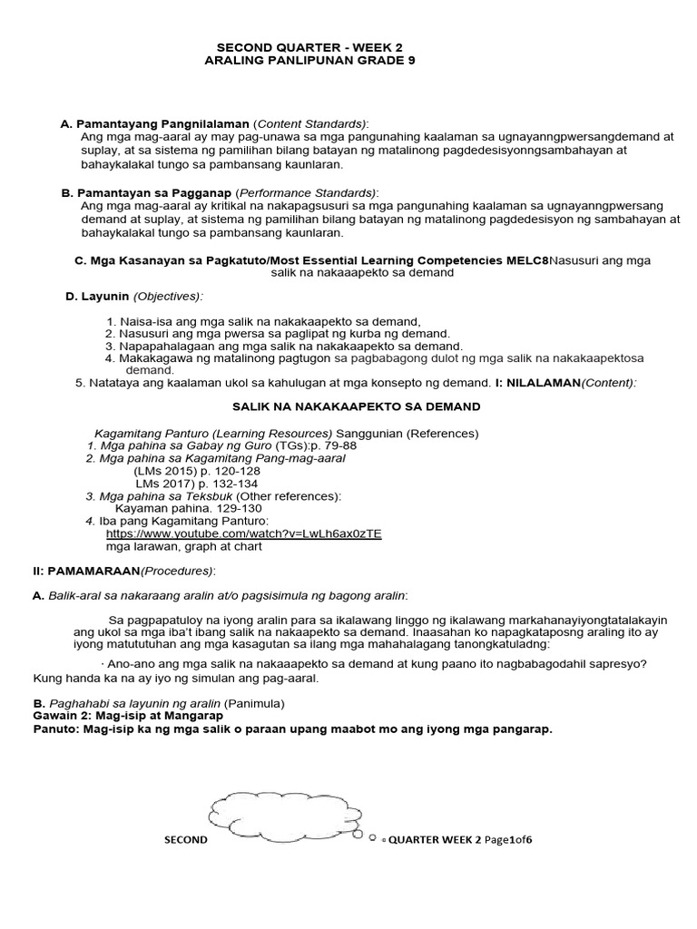 AP9 - Week 2 - Q2 - Modified Model DLP | PDF