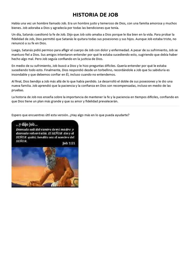 Historia de Job | PDF
