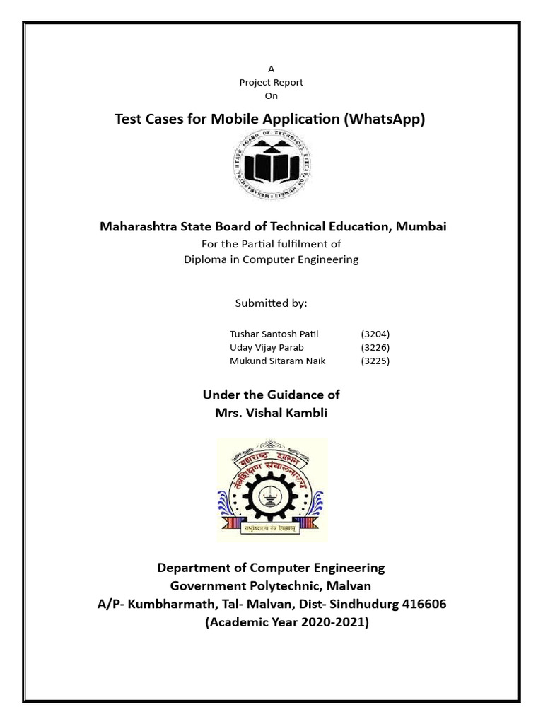 STE Microproject Report On Mobile Application | PDF | Mobile App | Application Software