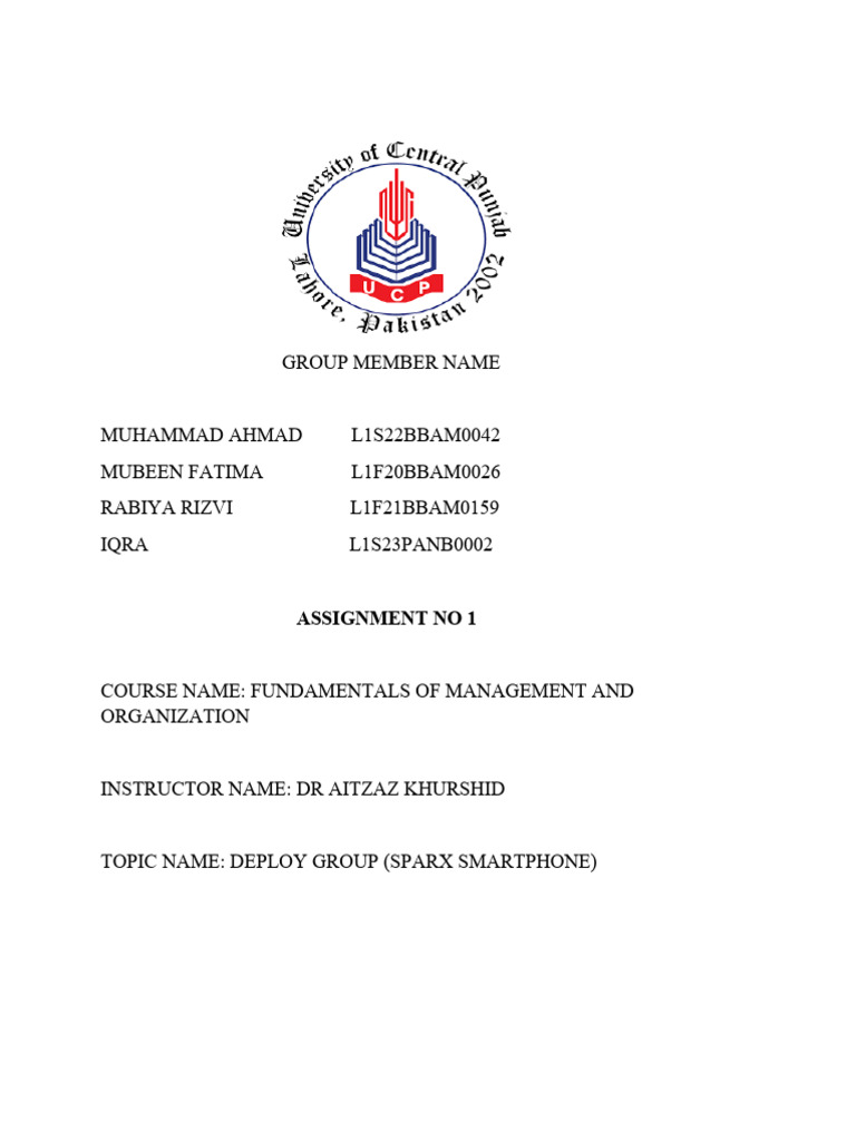 Fom Assignment 1 | PDF | Finance & Money Management | Art