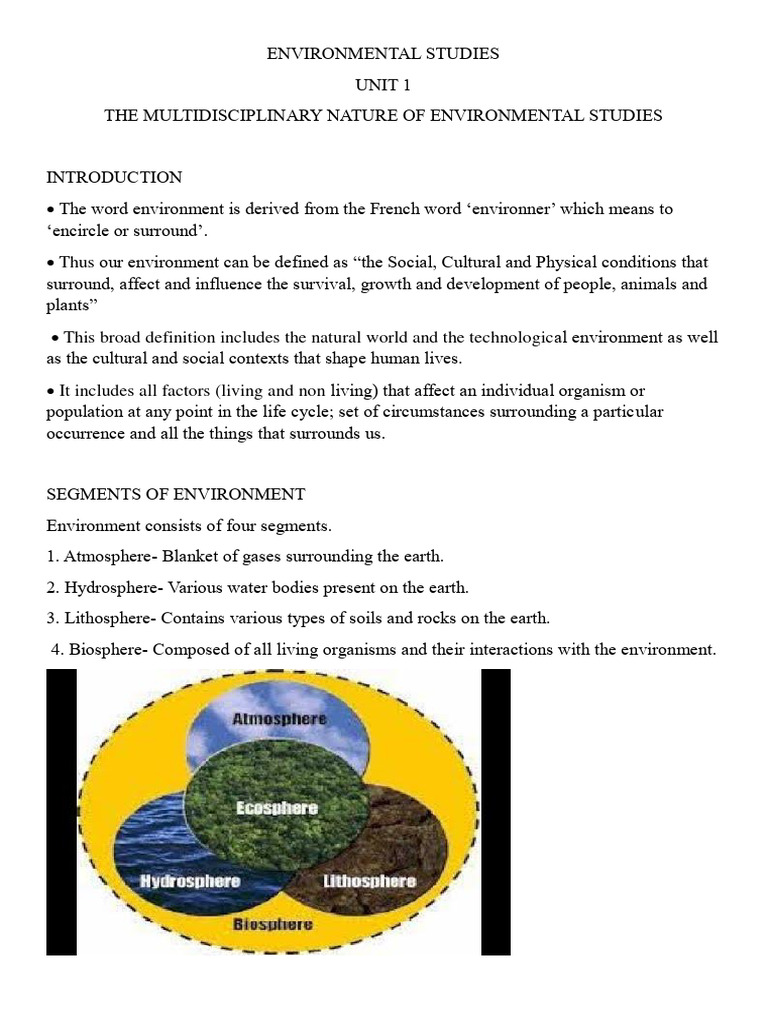 Unit 1 Notes | PDF | Natural Environment | Earth Sciences Unit 1 Notes | PDF | Natural Environment | Earth Sciences