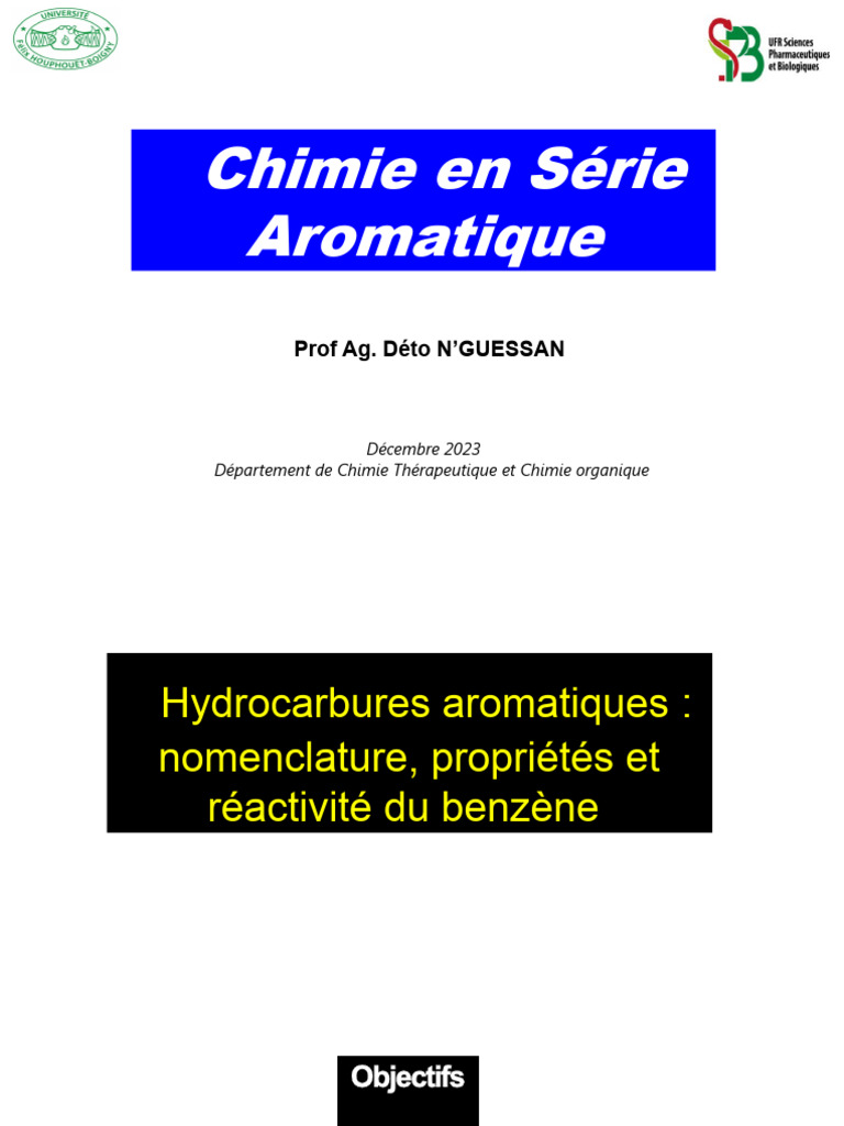 Hydrocarbures Aromatiques : Réactivité et Nomenclature | PDF | Benzène | Réactions chimiques