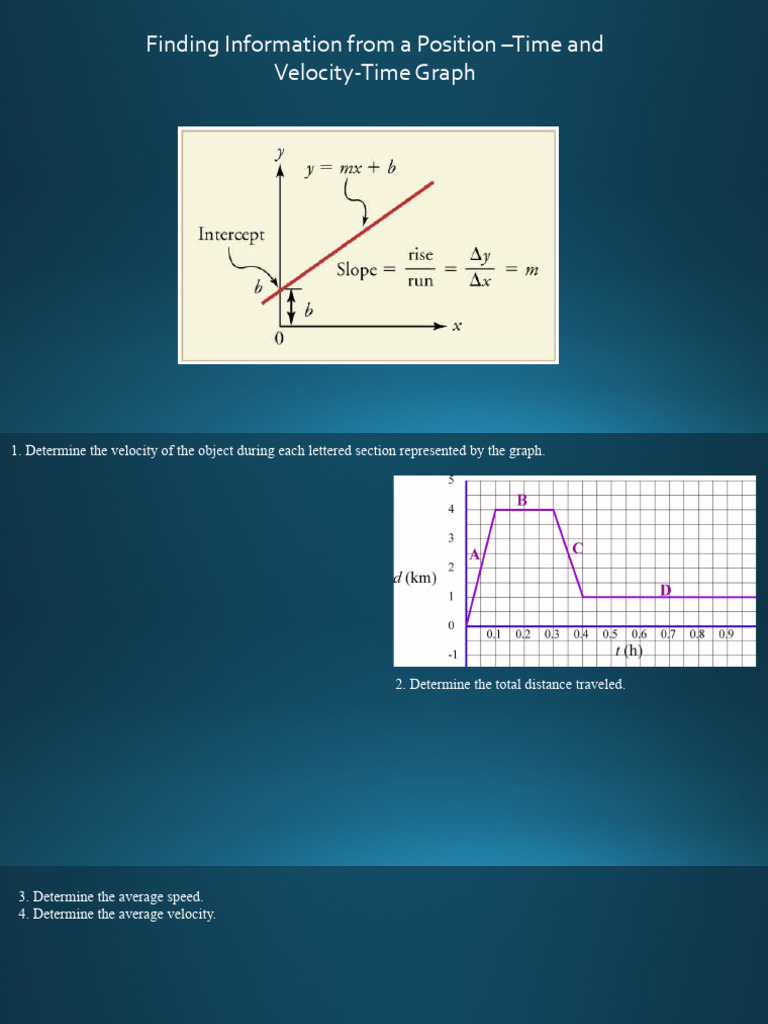 Velocity & Distance from Graphs | PDF | Science & Mathematics