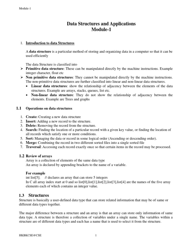 Module_1 | PDF | Pointer (Computer Programming) | Variable (Computer ... Module_1 | PDF | Pointer (Computer Programming) | Variable (Computer ...