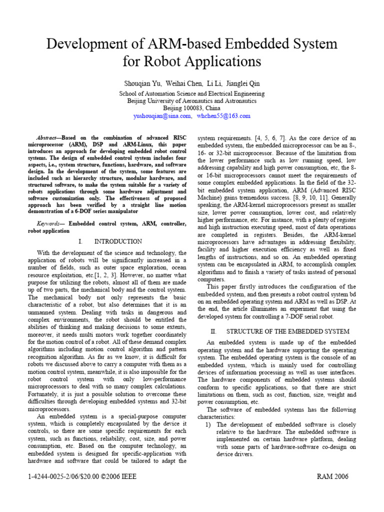 Paper For Group 1 | PDF | Microcontroller | Embedded System