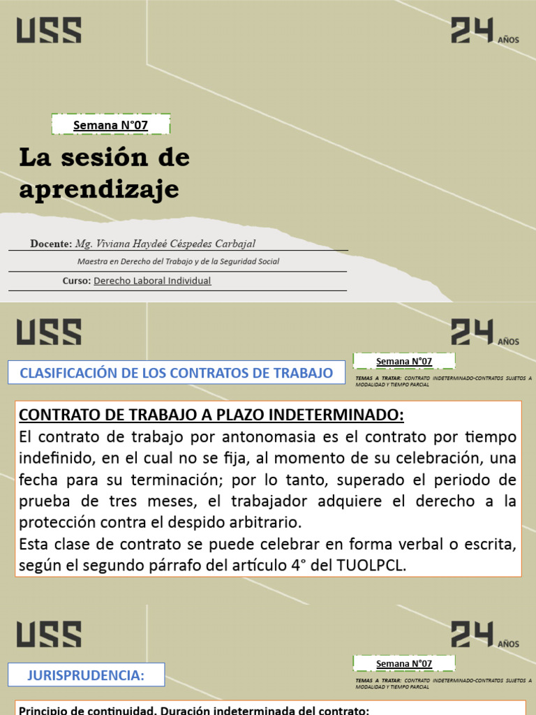 Sem 7 | PDF | Tiempo de trabajo | Derecho laboral