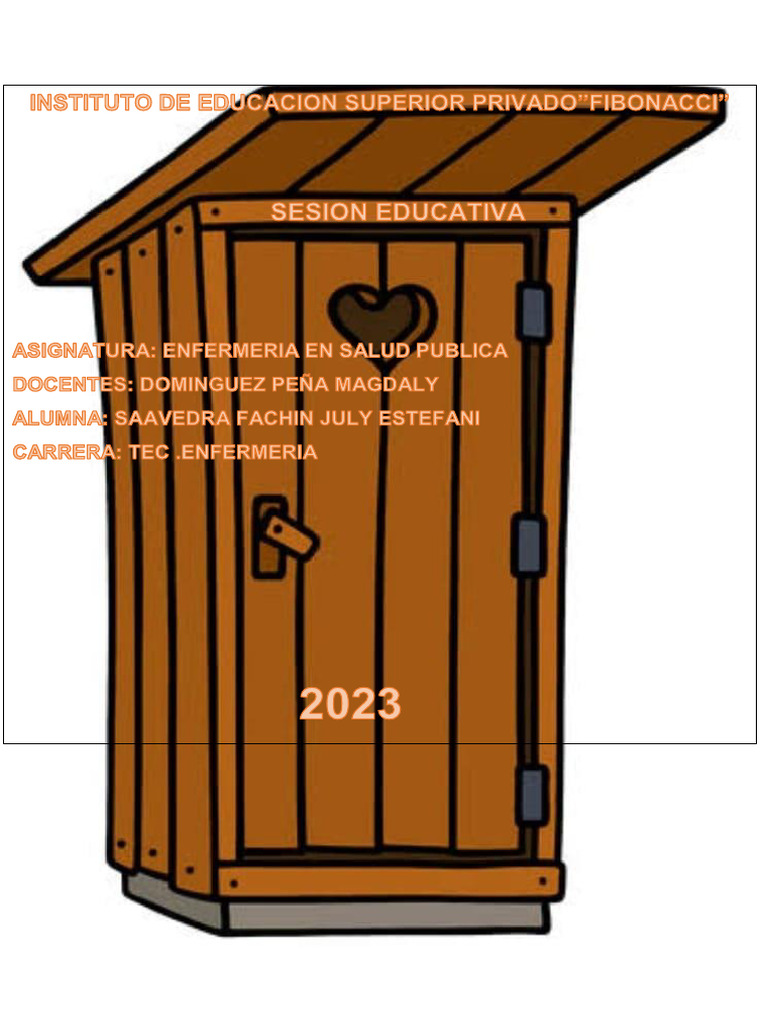 SESION EDUCATIVA Letrina 1 | Descargar gratis PDF | Letrina | Heces