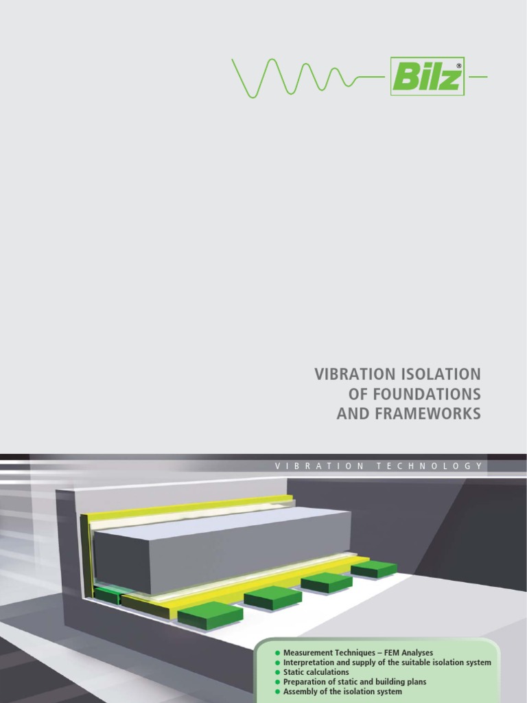 Bilz - Vibration Isolation of Foundations & Frameworks | PDF | Machines ...