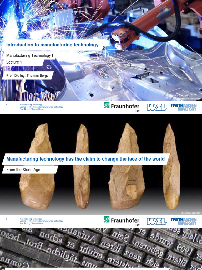 L01 - Introduction To Manufacturing Technology | PDF | Smartphone | Camera