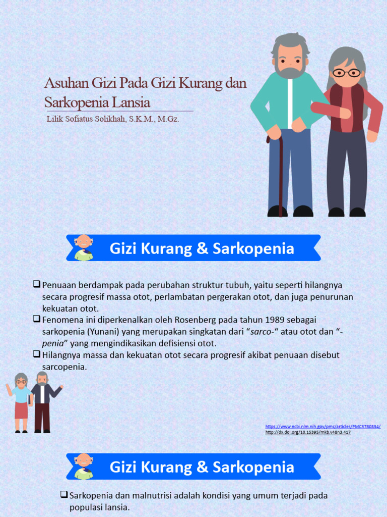 Asuhan Gizi Untuk Gizi Kurang & Sarkopenia | PDF | Kesehatan Holistik