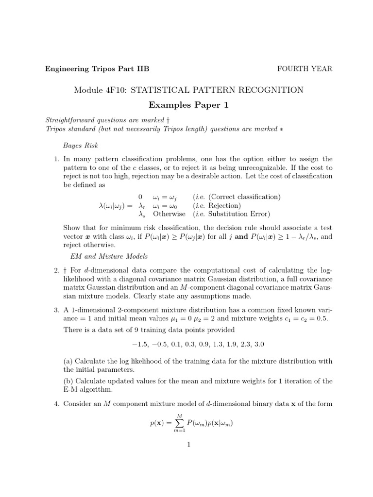 Examples1 2up | PDF | Statistics | Statistical Theory