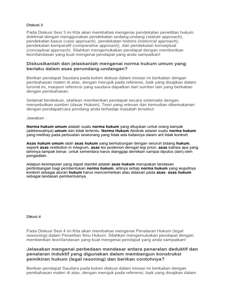 Diskusi Metode Penelitian | PDF | Karier & Perkembangan