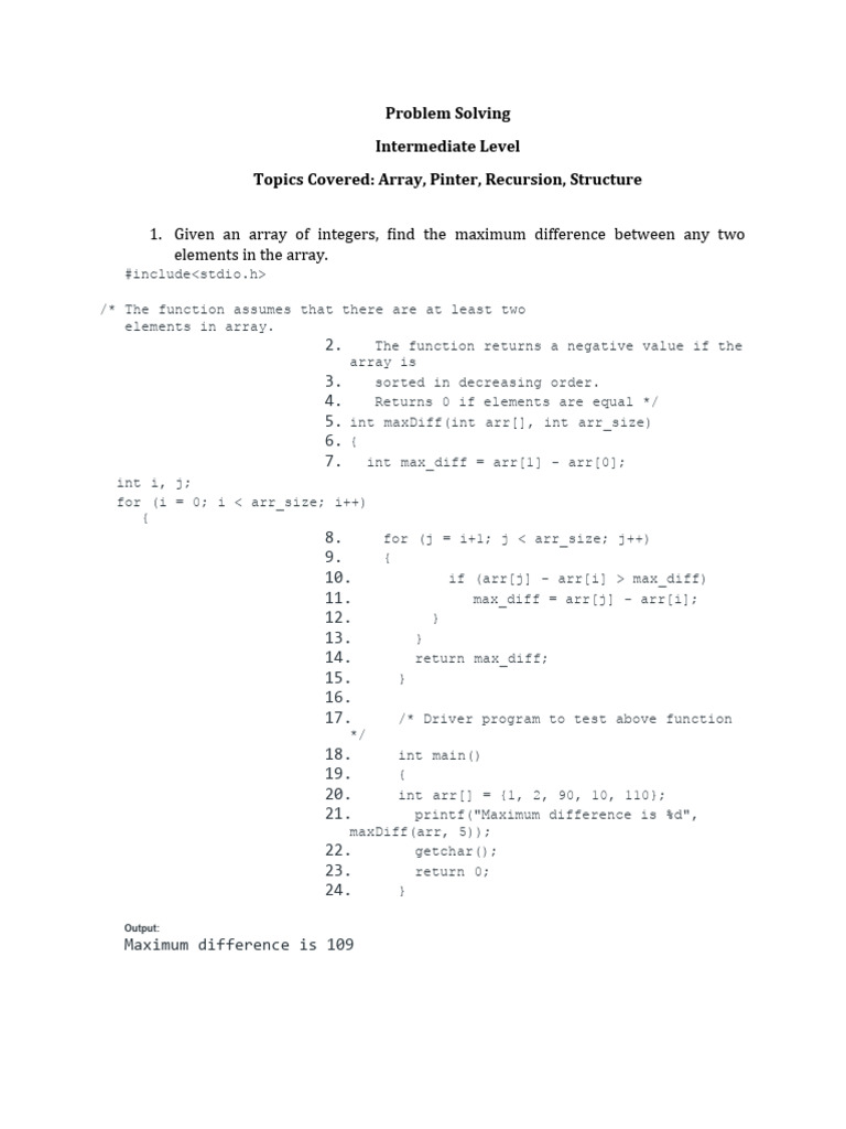 Intermediate Level C Programming | PDF | Pointer (Computer Programming) | Computer Engineering