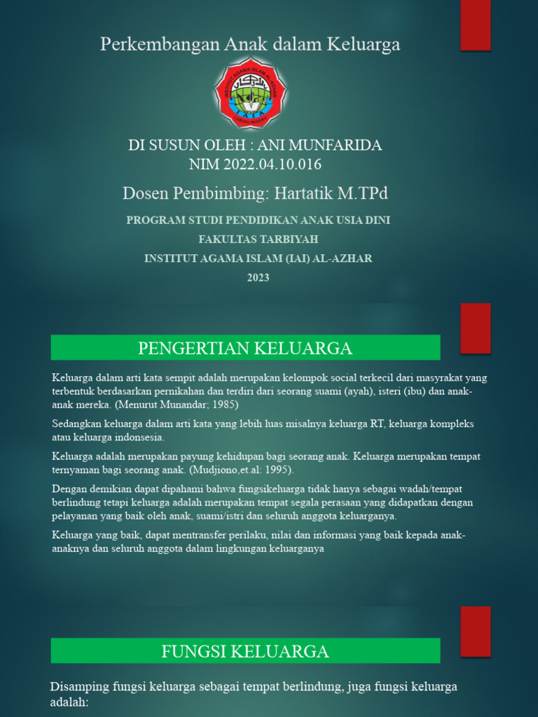 Perkembangan Anak Ani | PDF