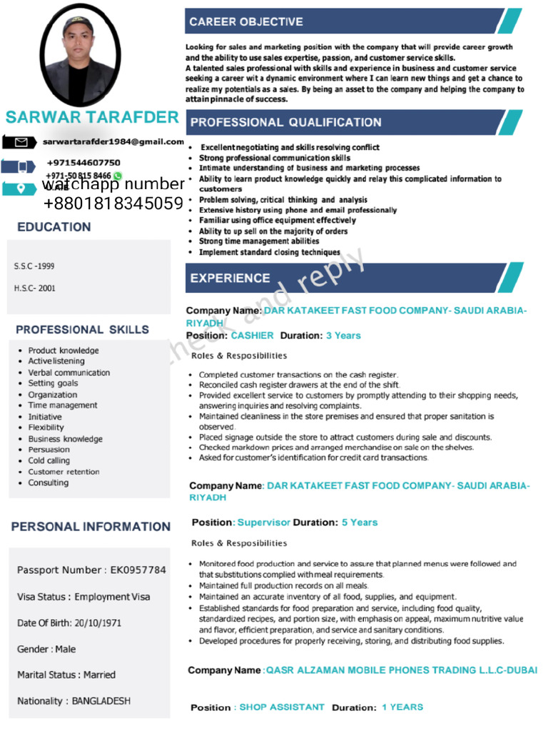 sarwar-tarafder-new-cv | PDF