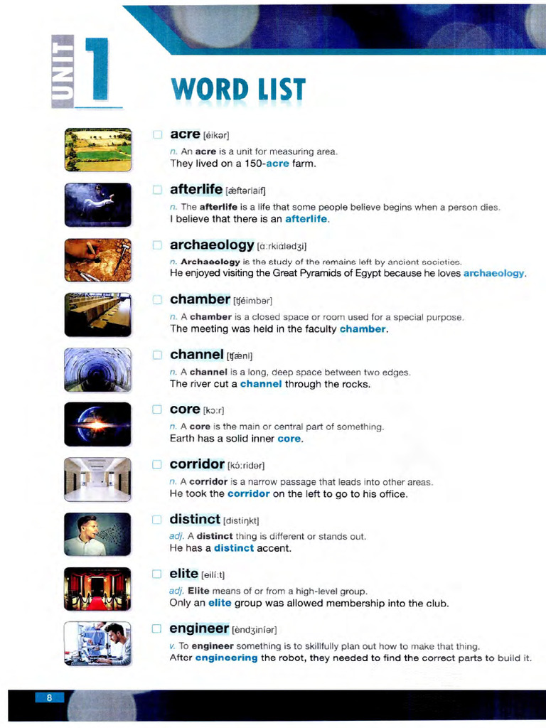 Unit 1 - Essential Words | PDF